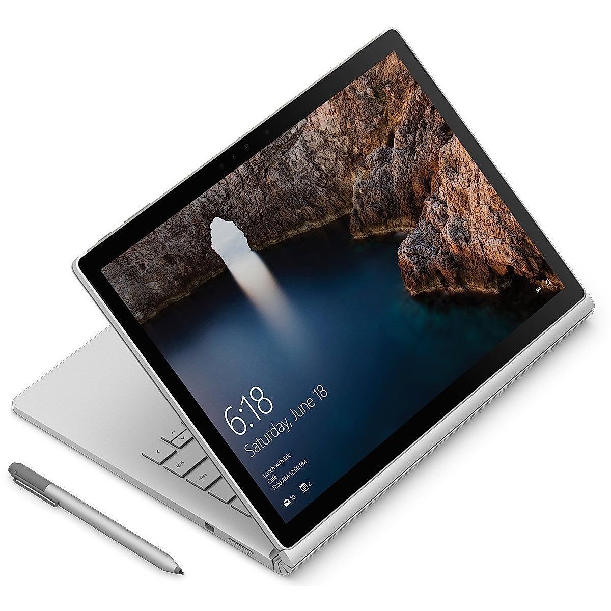 Microsoft 13.5in Intel Core i7-6600U Dual-Core Processor 2.60GHz 8GB RAM 256GB SSD Surface 2-in-1 Notebook- FGK-00001 (Renewed)
