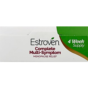 Estroven Complete Multi-Symptom Menopause Supplement for Women, 28 Ct., Clinically Proven Ingredient Provide Menopause Relief & Night Sweats & Hot Flash Relief, Drug-Free & Non-GMO