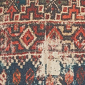 Nicole Curtis Pillow Persian Print Red 24" X 24" Throw Pillow