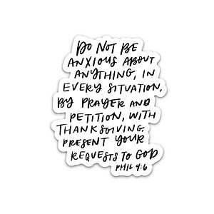 Swaygirls magnets | Philippians 4:6 refrigerator magnet | Christian magnets | Fridge magnets about faith, God, the Bible