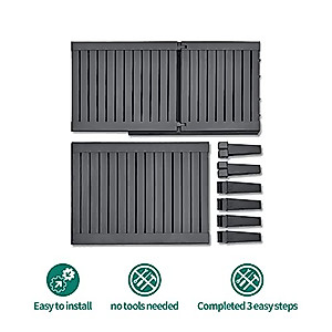 YITAHOME Chaise Outdoor Lounge Chairs with Adjustable Backrest, Sturdy Loungers for Patio & Poolside, Easy Assembly & Waterproof & Lightweight with 265lbs Weight Capacity, Set of 2, Dark Grey