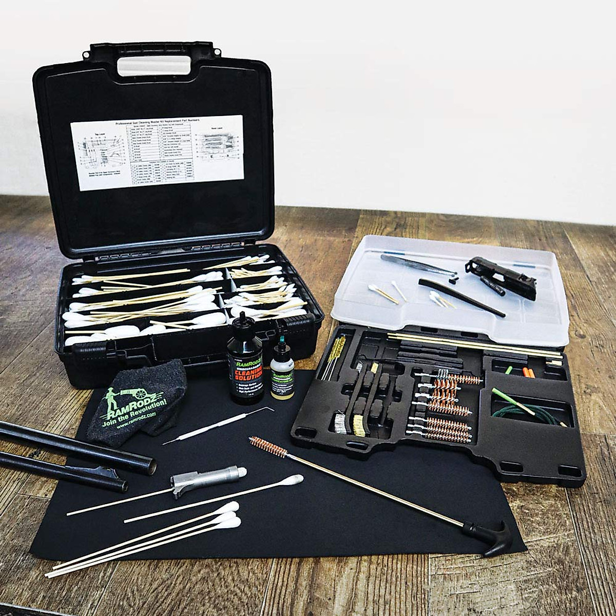 RamRodz #70035 Universal Gun Cleaning System (New) with Solvents and Cleaning Mat