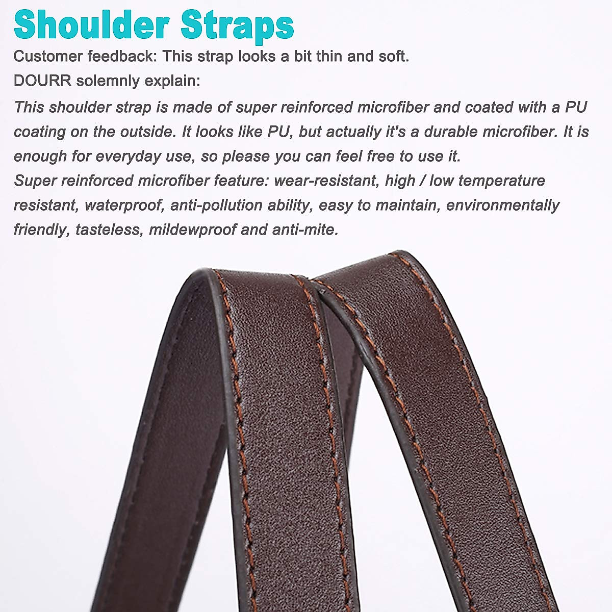 DOURR Women's Multi-pocket Shoulder Bag Fashion Cotton Canvas Handbag Tote Purse (Dark Blue - Medium Size)