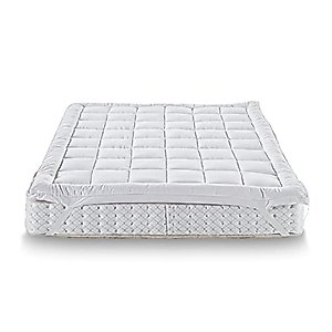 Organic Cotton Cover Mattress Topper, Futon Mattress, Tatami Mat Sleeping Pad, Down Alternative Featherbed, Natural Temperature Regulating, Soft & Plush