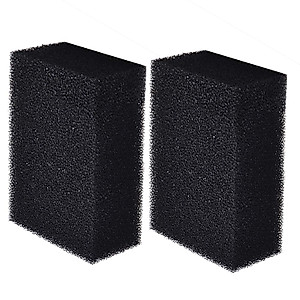 Hipanda Filter Foam Sponges, Bio Sponge Filter Media Pad, Cut-to-Size Foam for Aquarium Fish Tank (7.5" x 4.7" x 2.75" (2pcs))