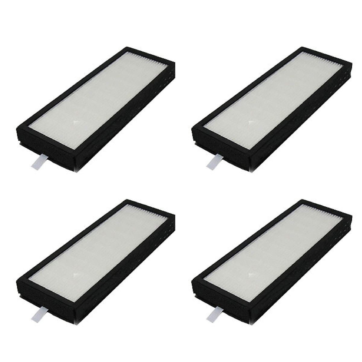 Nispira AH60010 True HEPA Filter Replacement for Hoover Air Purifier WH10100 WH10200 Oreck AK60010QPC, WK17004QPC 4 Packs