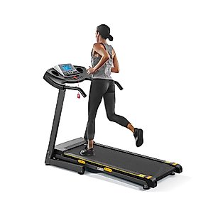 Treadmill with 12% Auto Incline Folding Home Treadmill Supports Max 8.5 MPH Speed Running Machine with 15 Preset Programs Handrail Control Tracking Pulse for Home Use MAX.Capacity 220lbs