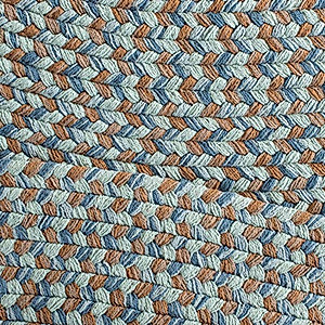 SAFAVIEH Braided Collection 3' x 5' Oval Multi BRD170A Handmade Country Cottage Reversible Cotton Area Rug