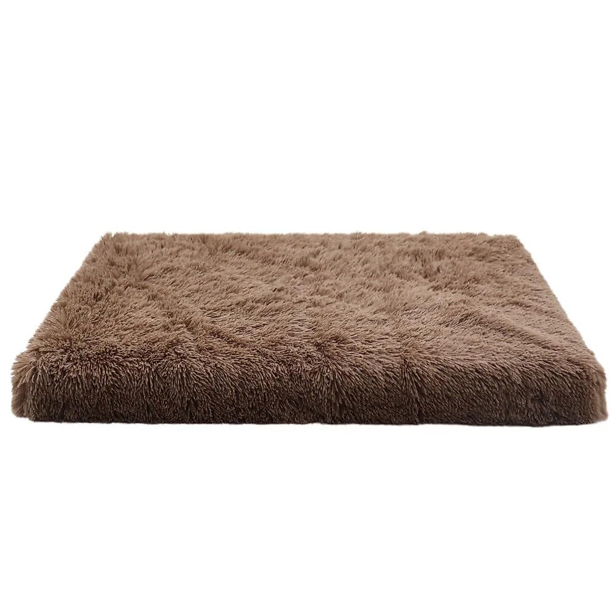 VOODUE Soft Plush Pet Pad Pet Blanket Bed Mat for Small Medium Dog Cat Puppy Rabbit Thickened Sofa Cushion Home Rug Keep Warm Pet Items (Color : Brown, Size : S 40x30x5cm)