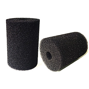 Qzbhct 2 Pack Foam Filter Sponges for Canister Filters and Aquaclear 70/110 Filters X-Large Overflow Filter Box Intake Round Pre-Filter 5.91" x 4.13"
