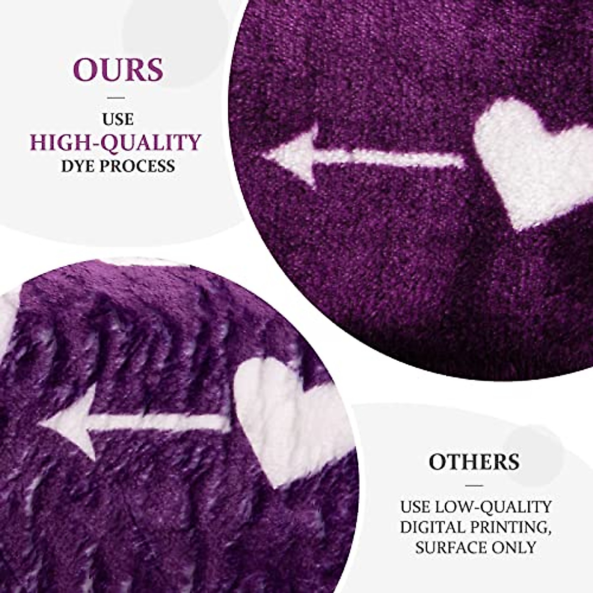 Jekeno I Love You Mom Gift Blanket, Double Sided Printed Throw Birthday Gifts for Women Unique Mom Gifts from Daughter or Son for Birthday, Mothers Day, Christmas, Warm Soft 50"x60" (Purple)