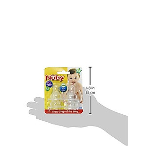 Nuby 4-Pack Standard Neck Fast Flow Nipples