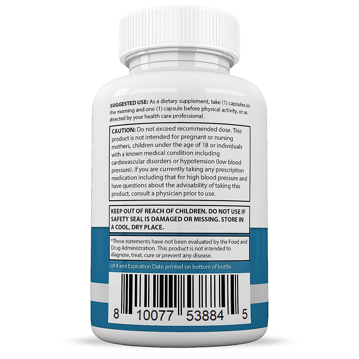 Justified Laboratories (2 Pack) Glucotrust Max 1295MG Formula Supplement Pills 120 Capsules