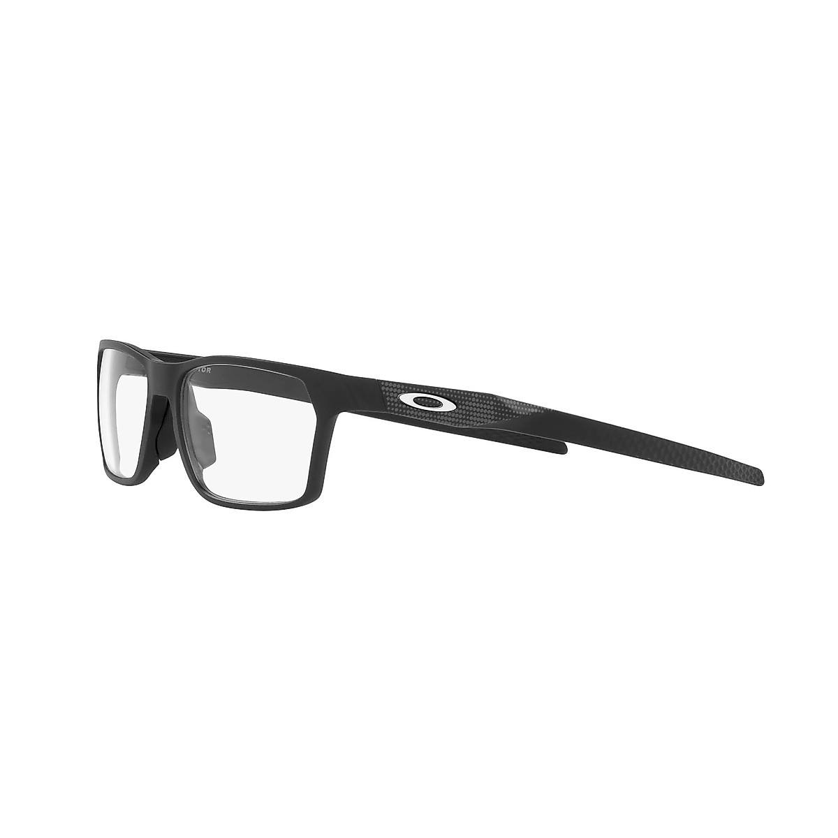 Oakley Men's Ox8032 Hex Jector Rectangular Prescription Eyewear Frames, Satin Black/Demo Lens, 55 mm