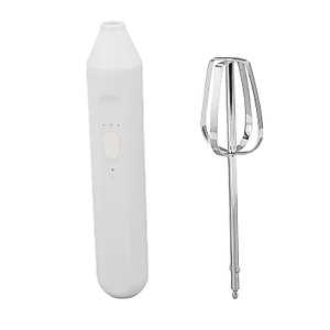 Electric Hand Blender，3 in 1 Immersion Blender Handheld, Beater Electric Milk Frother Coffee Blender Milkshake Blender Foamer Kitchen Tools(White)