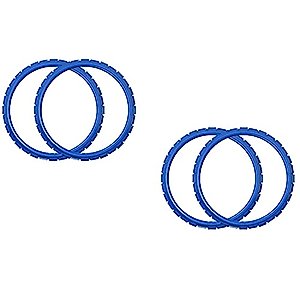 Yaner Glossy Replacement Accessories Accent Rings for DualSense 5 PS5 Controller - Controller NOT Included(Blue）