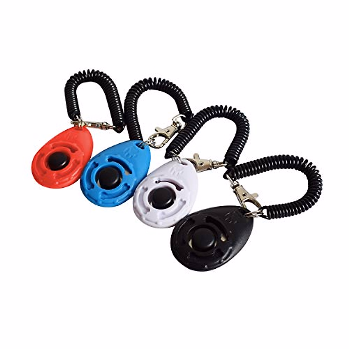 Ruconla- 4 Pack Dog Training Clicker with Wrist Strap, Pet Training Clicker Set