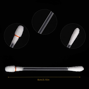 100Pcs Lips Oil Cotton Swabs Disposable Oil Q-tip Applicators for Protect Lip Gum Anti-Dry Moisture Use Before Teeth Whitening