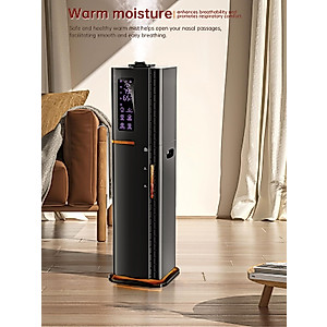 2.64Gal Humidifiers for Bedroom Large Room, Warm and Cool Mist up to 500ft², Top Fill Diffuser Ambient Light, 3 Mist Modes, 24H Timer,35dB Quiet Humidifier for Home Office Plant