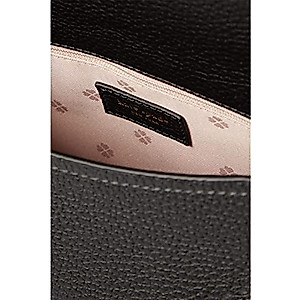 Kate Spade New York Run Around Pebbled Leather Large Flap Crossbody Black One Size