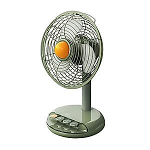 STORMBORN Small Desk Fan Usb Powered - Portable Quiet Vintage Oscillating Fan 2 Speeds Retro Table Fan for Bedroom, Home, Office 11 inch