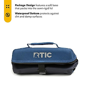 RTIC 6 Can Everyday Cooler, Soft Sided Portable Insulated Cooling for Lunch, Beach, Drink, Beverage, Travel, Camping, Picnic, for Men and Women, Navy