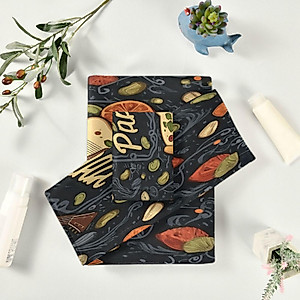 Flradish Pizza Background Towels 3 Pack Bath Towels for Bathroom Set Soft Cotton Highly Absorbent Lightweight & Quickdry Towel Set 1 Bath Towel,1 Hand Towel,1 Washclothe