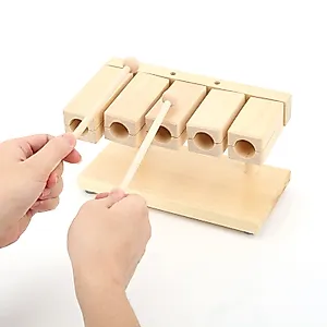 5 Tones Wood Percussion Block Musical Instrument Timber Drum Rhythm Maple Blocks for National Opera Music