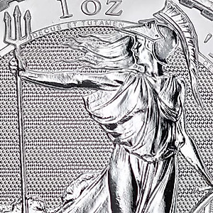 2022 1 oz Silver Britannia Coin Brilliant Uncirculated (BU) with a Certificate of Authenticity £2 Mint State