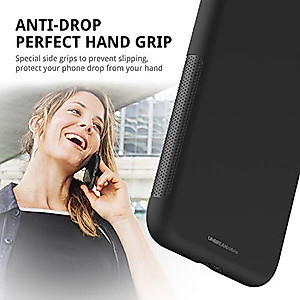 UNBREAKcable Case for iPhone SE 2020/SE 2022 / iPhone 8 /iPhone 7, Shock-Absorption, Anti-Scratch, Soft Frosted TPU Ultra Thin Cover Protective Case for iPhone 8/7/ SE 2/SE3 4.7 Inch - Matte Black