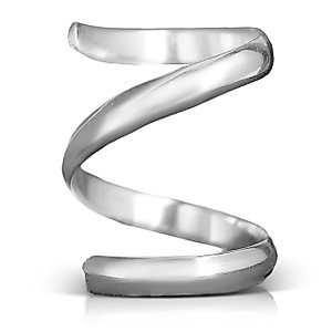 Boho-Magic 925 Sterling Silver Thumb Rings for Women Wrap Statement Ring, Adjustable (9)