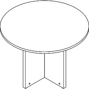 Lorell Prominence Round Laminate Conference Table