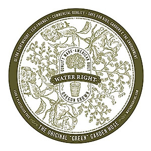 Water Right 300 Series (3/8") Coil Garden Hose, Drinking Water Safe, 25-Foot, Lead-Free Brass Fittings, Rosemary