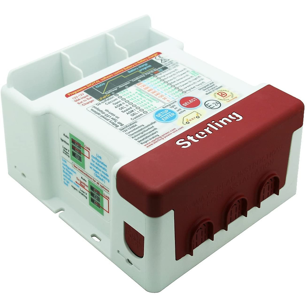 Sterling BB1260-12 Volt, 60 Amps - Pro Batt Ultra Battery to Battery Charger