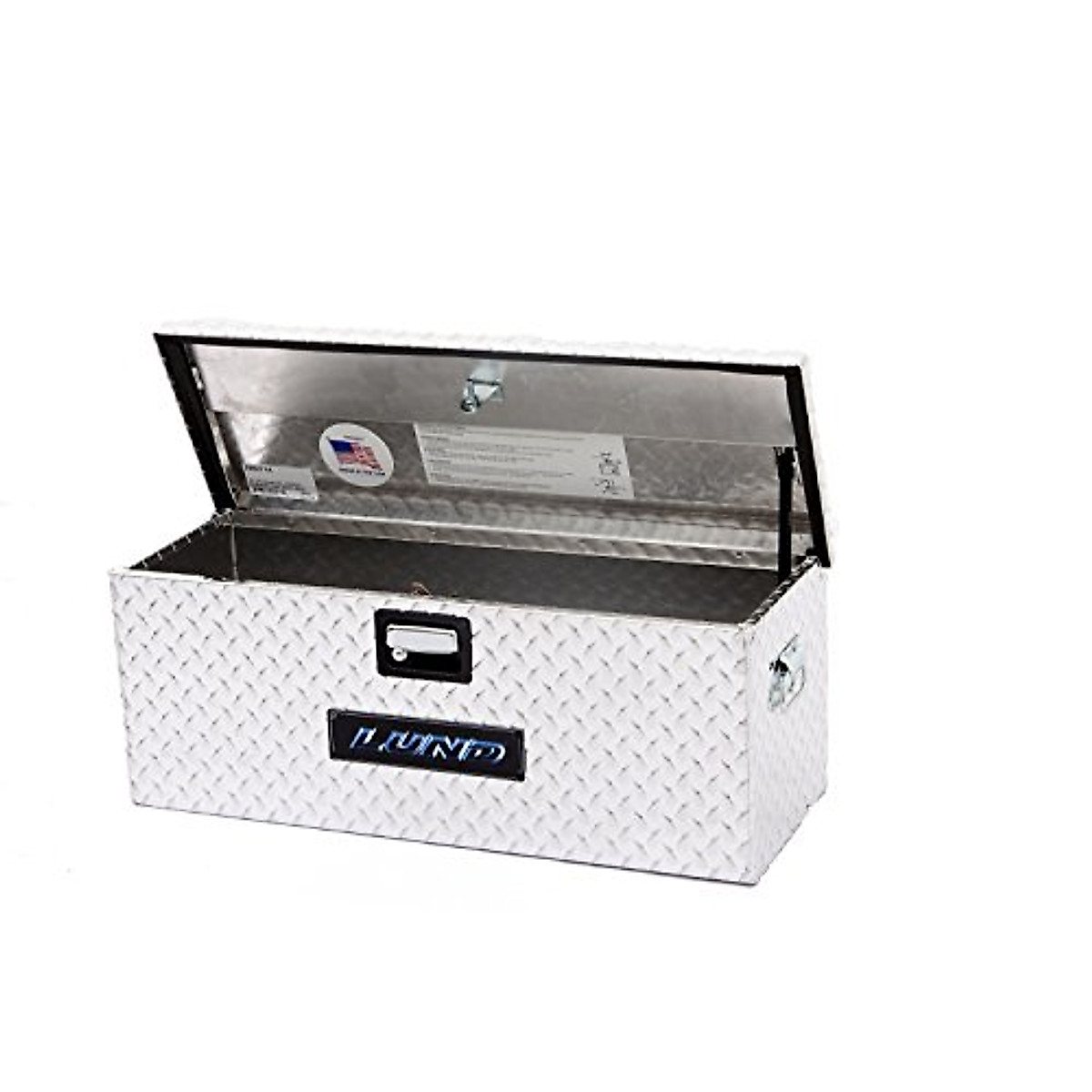 Lund 288273A 36-Inch Aluminum ATV Storage Box, Diamond Plated, Silver