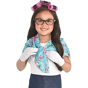 Multicolor Grandma Costume Accessories (Child Size) 1 Set - Unique & Fun Props, Perfect for Dress-Up & Playtime
