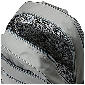Vera Bradley Women's Cotton Campus Backpack, Galaxy Gray - Recycled Cotton, One Size
