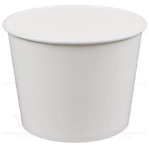 Tabletop king 5 lb. White Disposable Paper Ice Bucket - 25/Pack
