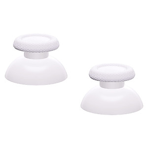 eXtremeRate Replacement Thumbsticks for PS5 Controller, Custom White Analog Stick Joystick Compatible with PS5, for PS4 All Model Controllers Universal - Controller NOT Included