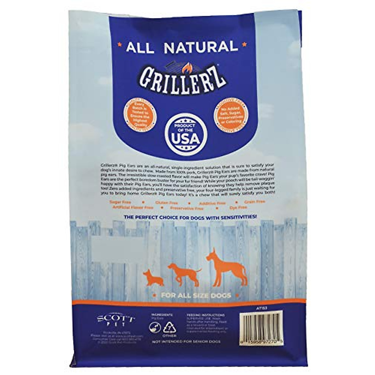 Scott Pet GRILLERZ Pig Ears 12CT