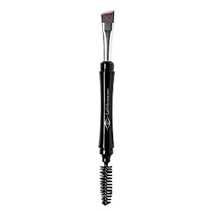 Eye Embrace Pro Grip Angled Eyebrow Brush and Spoolie Brush – Premium Quality Brush for Brow Makeup