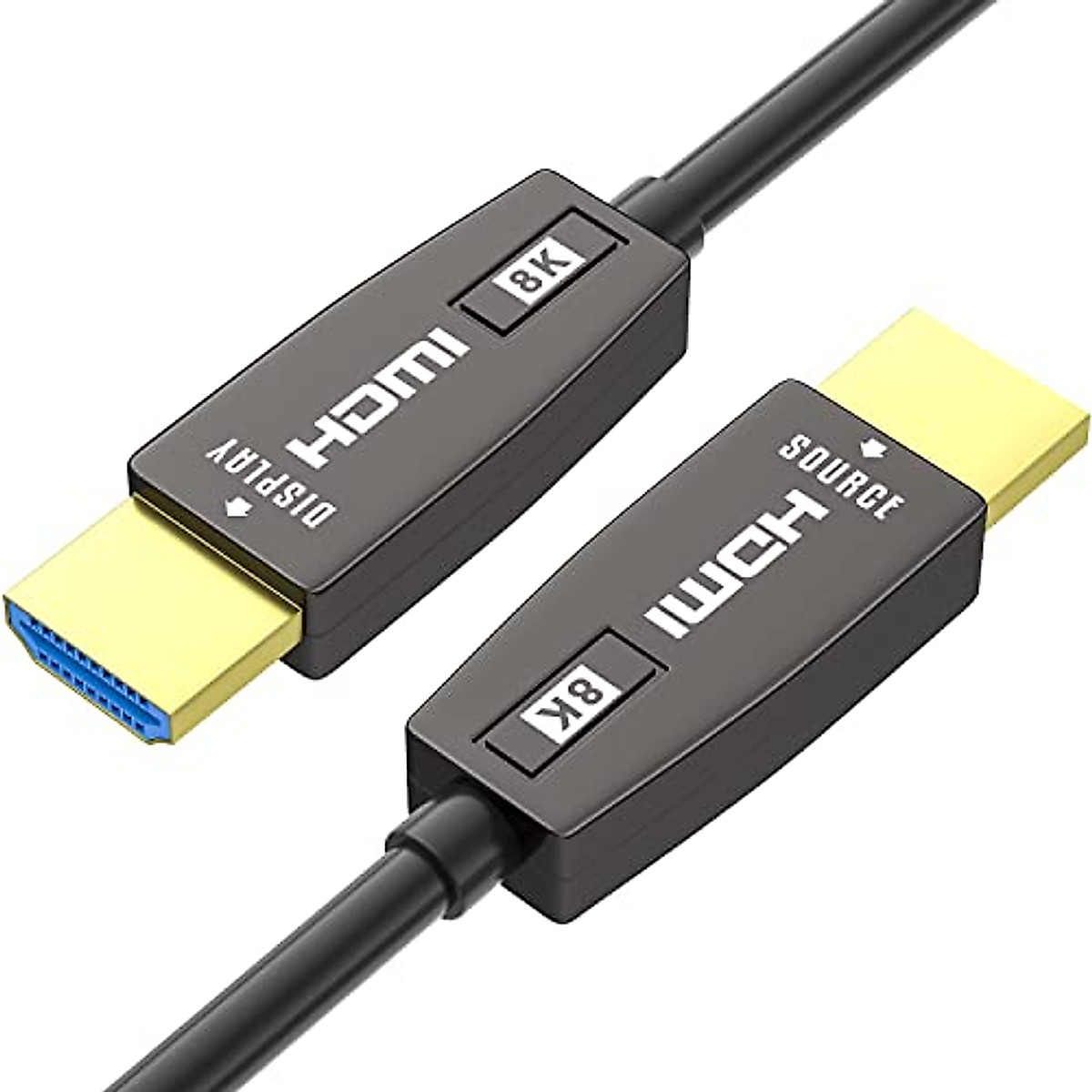 Dikuolink 8K HDMI 2.1 Fiber Optic Cable 40FT 4K 120Hz 8K 60Hz Ultra High Speed 48Gbps HDR eARC HDCP2.3, Slim Flexible for RTX3080/3090, Game, Xbox Series X, PS4/5, LG C9/CX, Samsung Q90T, TCL, Sony