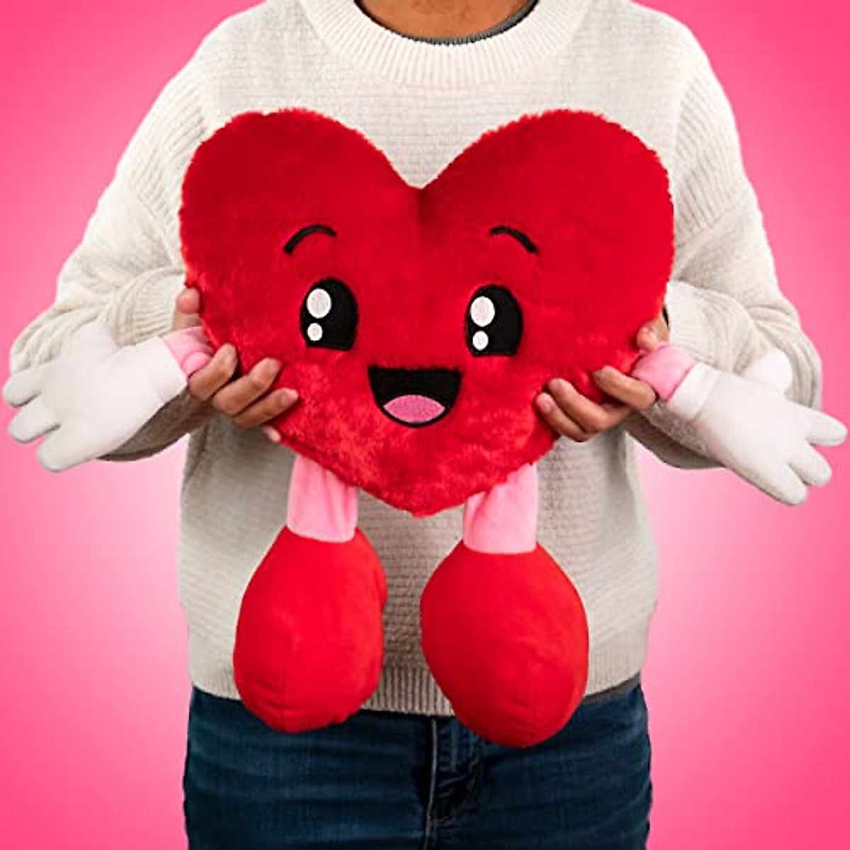 Scentco Sweetheart (Heart) - 10" Patented Gourmet Strawberry Scented Stuffed Plush - Valentines, Gifts for Kids, Gift Guide