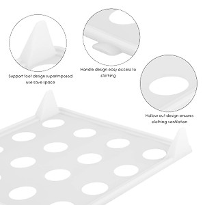 Adorila 10 Pack T Shirt Organizer Closet Organizer Clothing Trays, Folding Clothes Board Stackable, Shirt Receipt Board Organizer