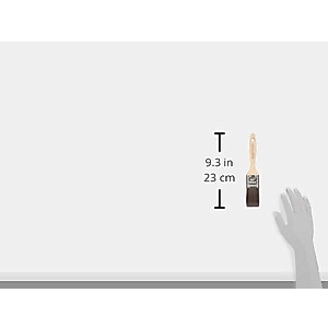 Amazon Basics 1-1/2" Flat Edge Master Pro Paint Brush, Brown