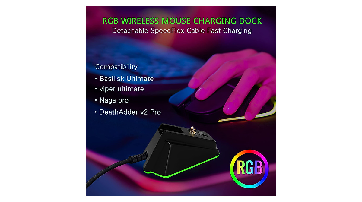 Mouse Charging Dock for Razer Wireless Mice | Effortless & Fast Charging