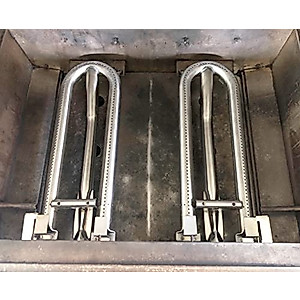 Cmanzhi S1B171 (3-Pack) 19 1/8” Stainless Steel Burner Replacement Parts for DCS 27DBQR, DCS 30 BGB30-BQR, DCS 36 BGA36-BQARN, DCS 48 BGA48-BQRL, Brinkmann Charmglow 810-8905-S 810-8907-S