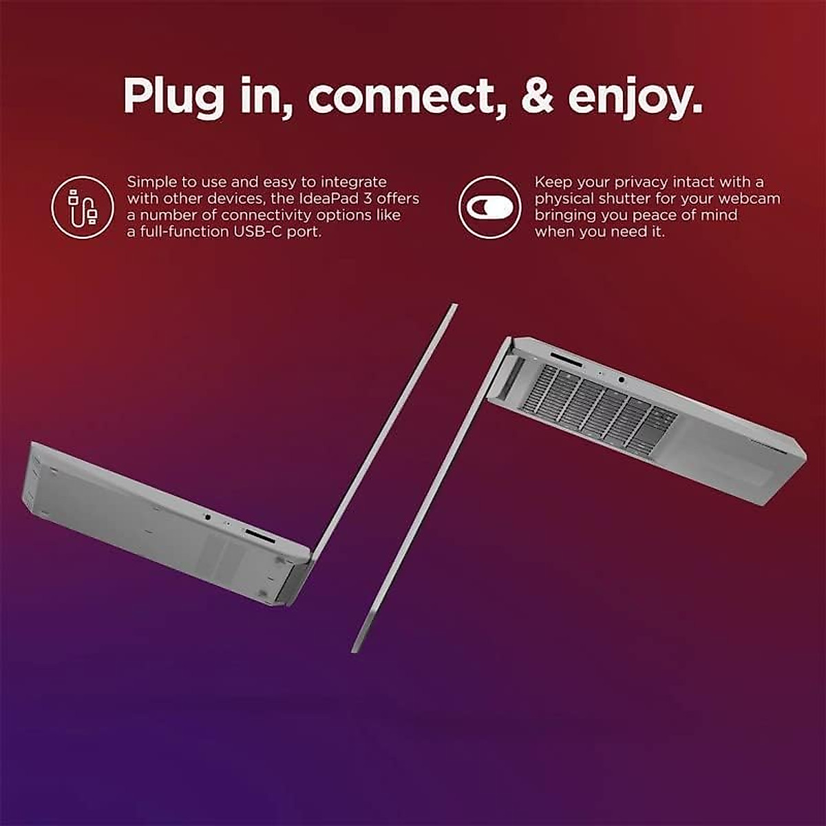 Lenovo IdeaPad 3i Laptop, 14" FHD Anti-Glare Screen, Intel i3-1115G4, 8GB RAM, 256GB SSD, Webcam, HDMI, Media Card Reader, Dolby Audio, Wi-Fi 6, Windows 11s, Arctic Grey, EAT Cloth