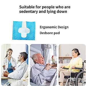EGEN Gel Memory Foam Seat Cushion Hip Pain, Back Pain Tailbone Coccyx Sciatica Relief, Chair Cushion for Paralysis, Sedentary, Car, Wheelchair,Sciatica Bed Elderly Bedsore (with Black Cover)