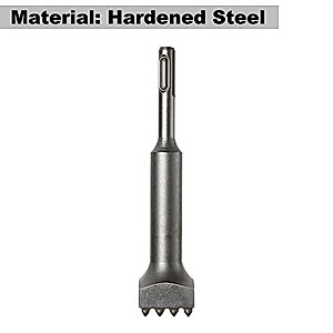 6 Inch x 1 1/4 Inch SDS Plus Bushing Tool Concrete SDS Max Bushing Bit Square Head Concrete Roughness Coating Remove Bushing Bit for Rotary Hammer, Stone, Brick Wall (SDS Plus 16 Pins)